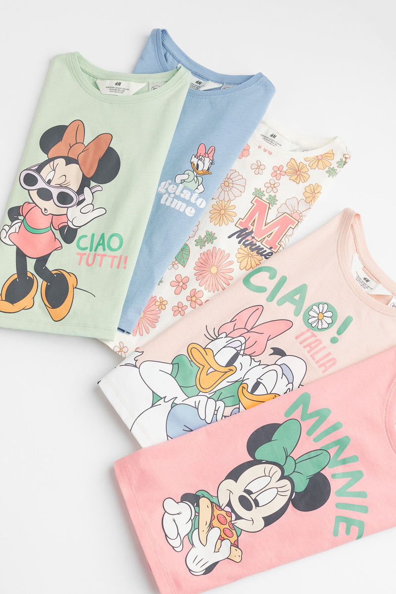 Pack de 5 Camisas estampado de Minnie Mouse – TUShophn